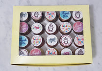 Edible Print Mini Cupcakes (Box of 20) – Cuppacakes.com.sg Singapore