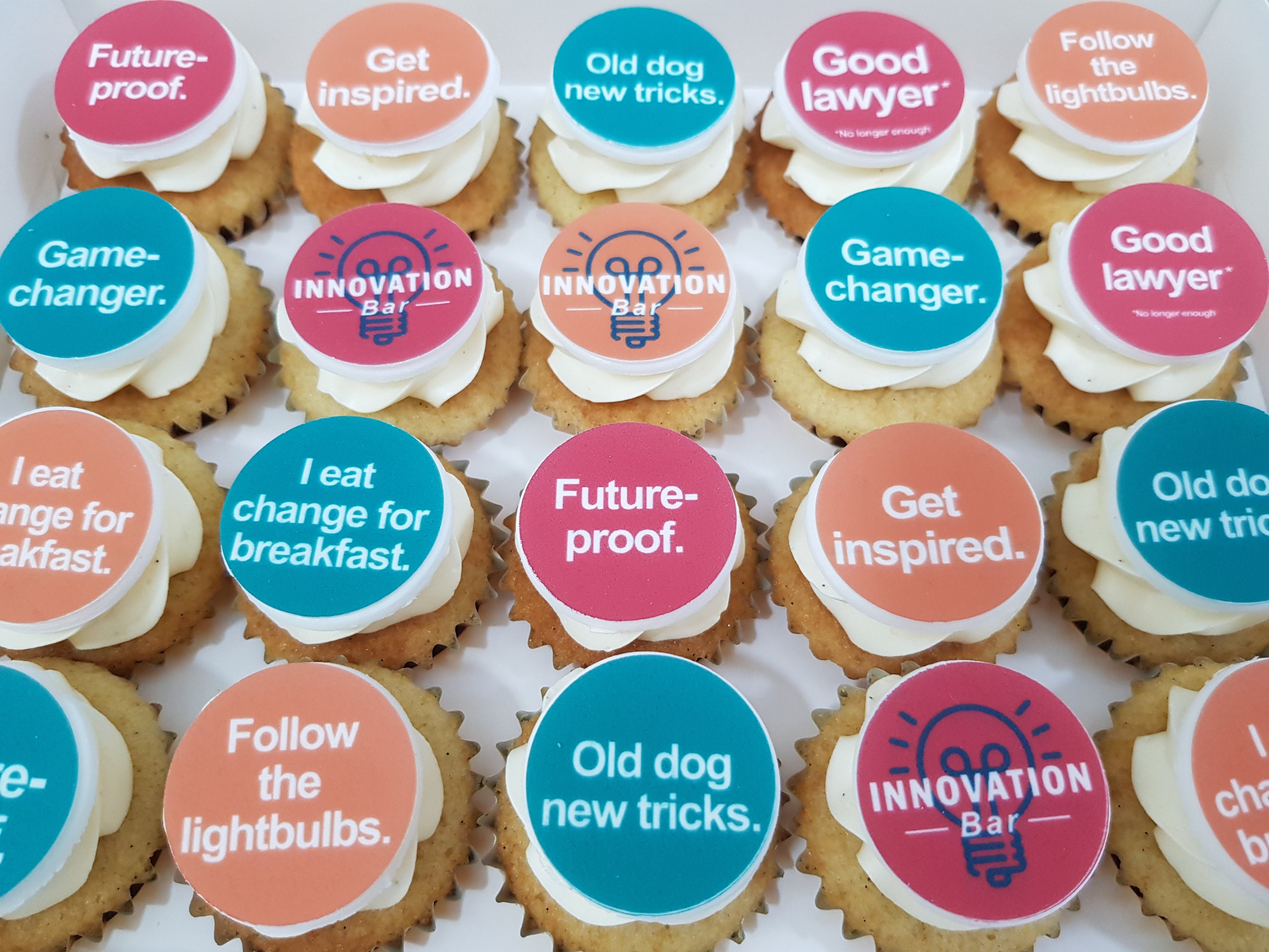 Edible Print Mini Cupcakes (Box of 20) – Cuppacakes.com.sg Singapore