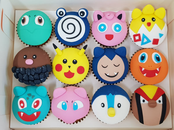 Pokemon Cupcakes (Box of 12) :: Customized cake Singapore – Cuppacakes ...
